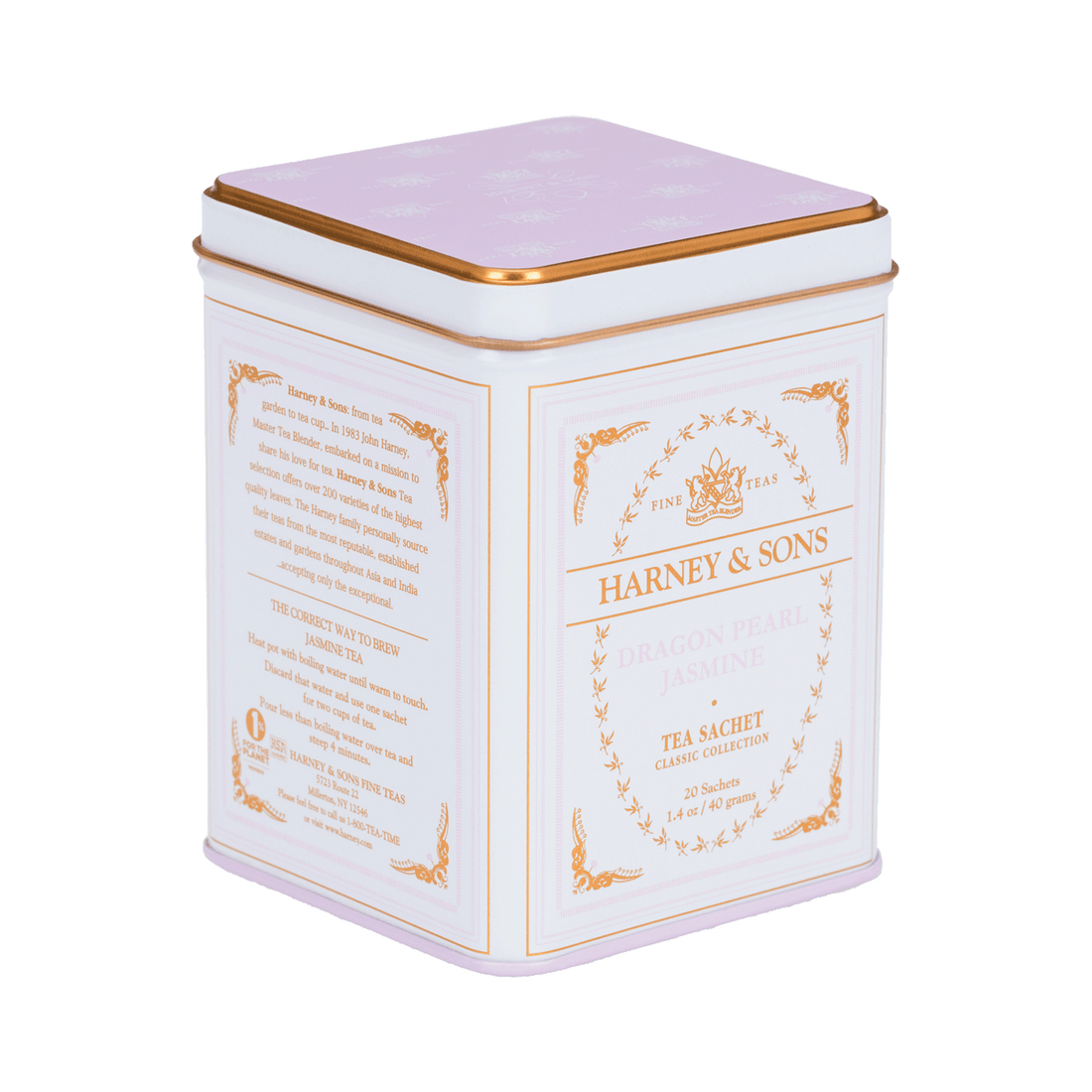 Dragon Pearl Jasmine Classic Gift Tin of 20 Pyramid Sachets